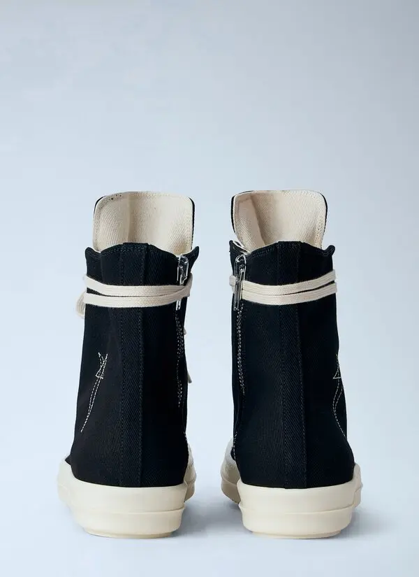 Rick Owens High-top Canvas Sneakers