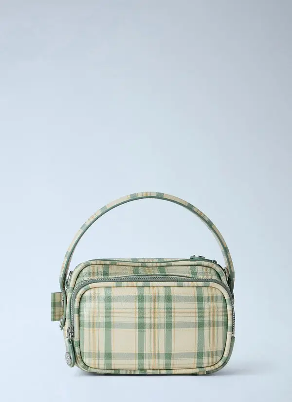 Acne Studios Camero Kit Check Handbag - Green