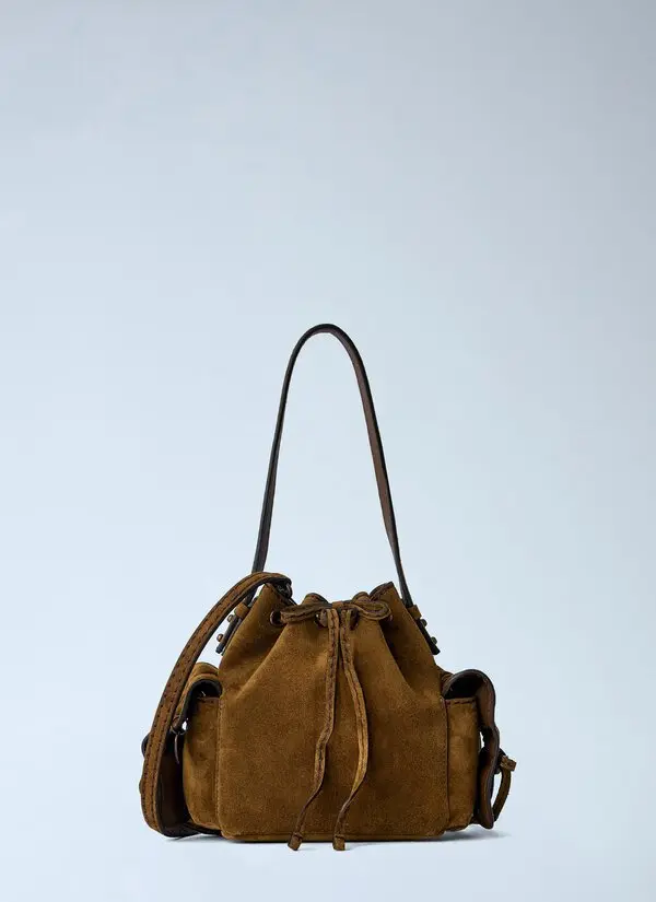 Acne Studios Multipocket Mini Bucket Bag - Brown