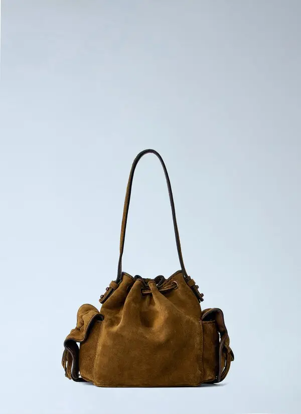 Acne Studios Multipocket Mini Bucket Bag - Brown