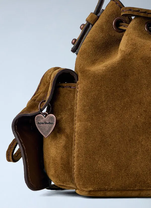 Acne Studios Multipocket Mini Bucket Bag - Brown