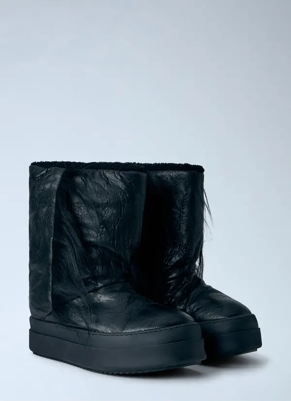 Rick Owens Fringed Mega Bumper Lunar Boots