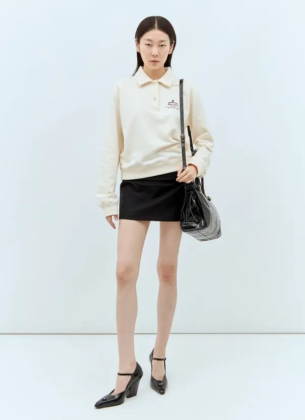 Prada Large Leather Shoulder Bag