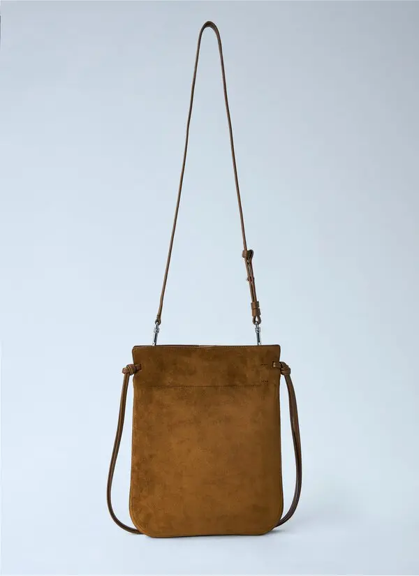 Phoebe Philo Suede Tie Pouch Crossbody Bag