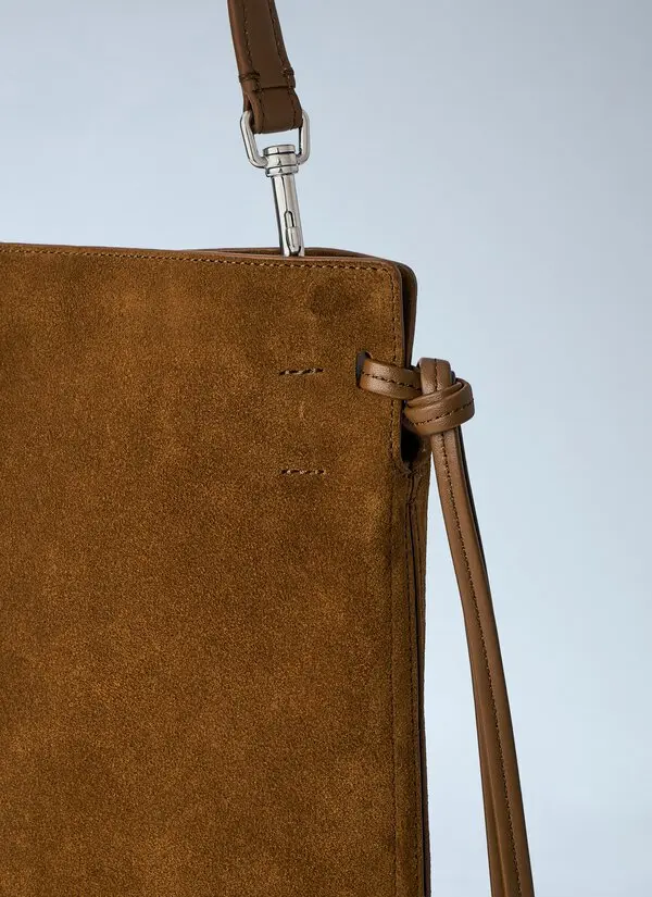 Phoebe Philo Suede Tie Pouch Crossbody Bag