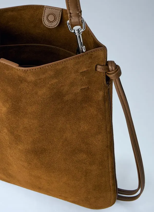Phoebe Philo Suede Tie Pouch Crossbody Bag