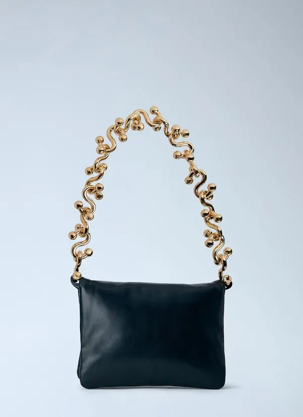 Sportmax Mini Soffy Leather Handbag - Black