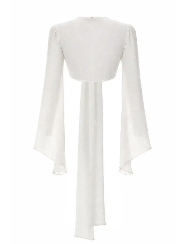 Missoni Top Scaldacuore In Viscosa Lam - White