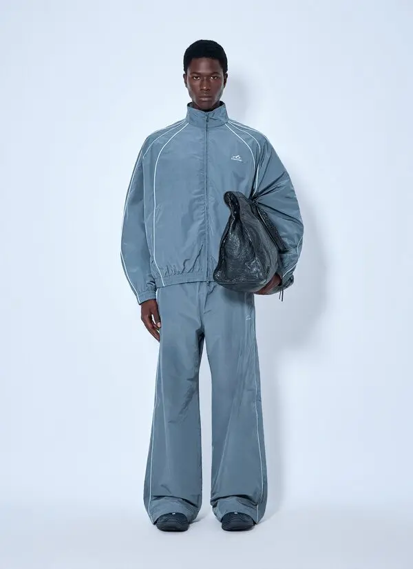 Balenciaga Zip-front Track Jacket With Contrast Piping