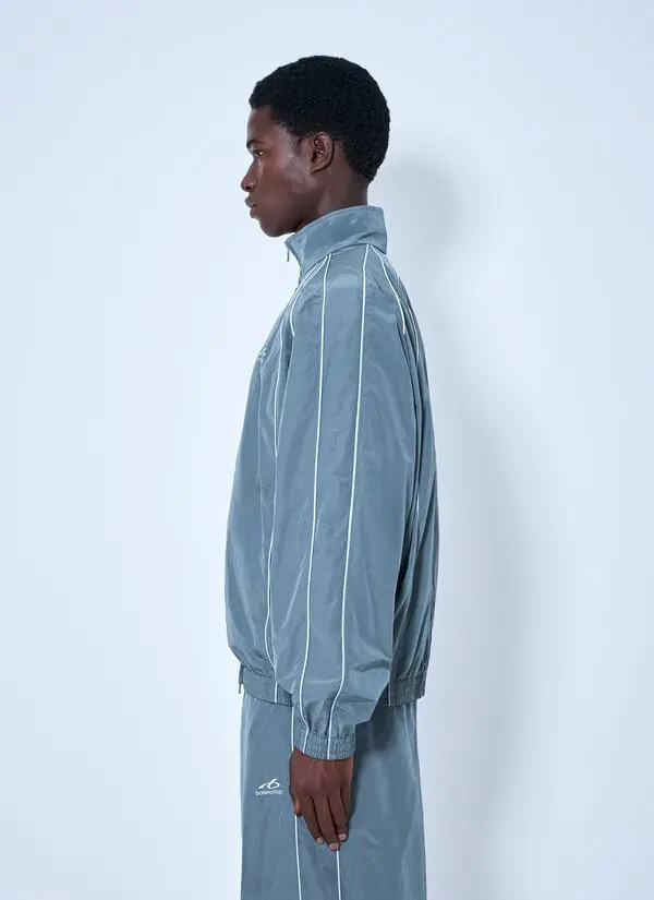 Balenciaga Zip-front Track Jacket With Contrast Piping