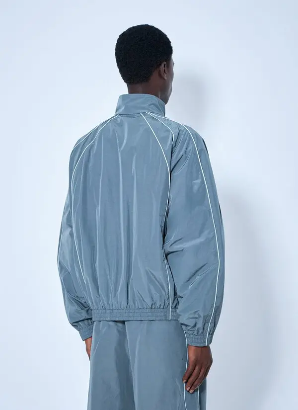 Balenciaga Zip-front Track Jacket With Contrast Piping