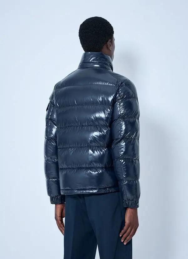 Moncler Maya Hooded Short Down Jacket - Blue