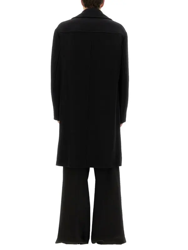 Dries Van Noten Wool Blend Double Breasted Coat