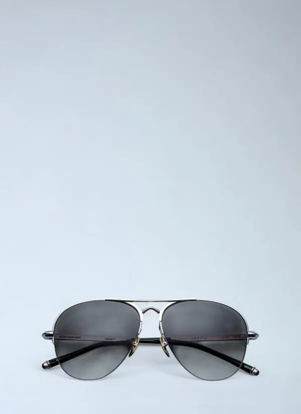 JACQUES MARIE MAGE Amelia Aviator Sunglasses - Silver