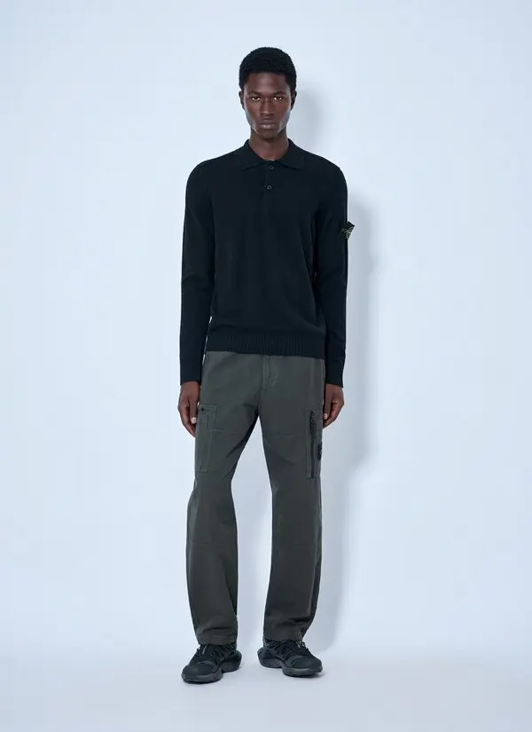 Stone Island Long Sleeve Polo Knit