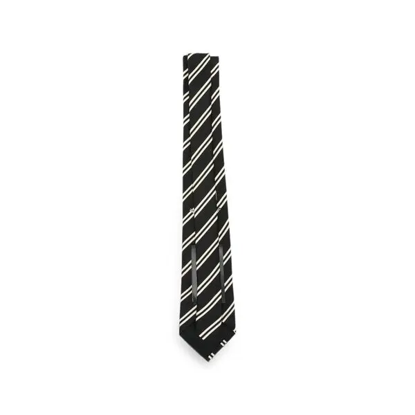 Saint Laurent Diagonal Stripe Neck Tie