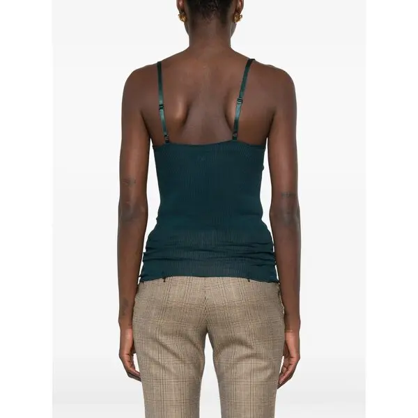Saint Laurent Neutrals Tops Vests & Tank Tops