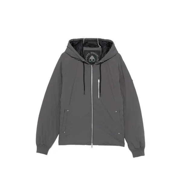 Moose Knuckles Grey Jackets Hooded Jackets - Gray