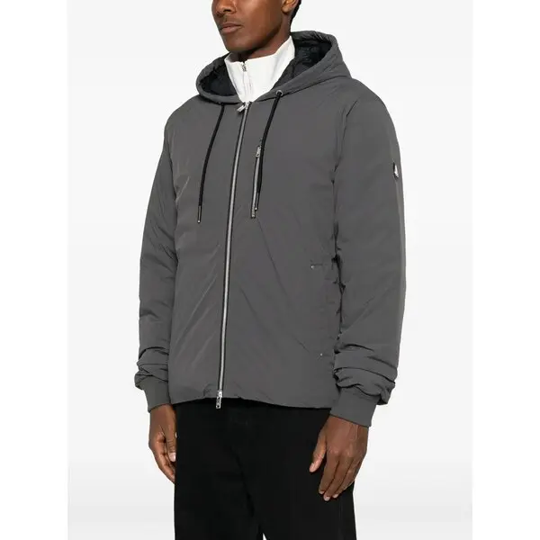 Moose Knuckles Grey Jackets Hooded Jackets - Gray