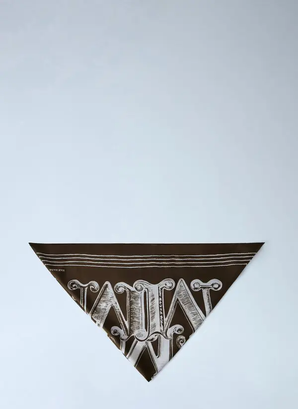 Max Mara Geometric Print Silk Scarf