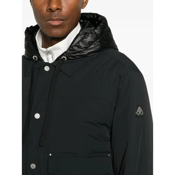 Moose Knuckles Jackets Hooded Jackets - Black