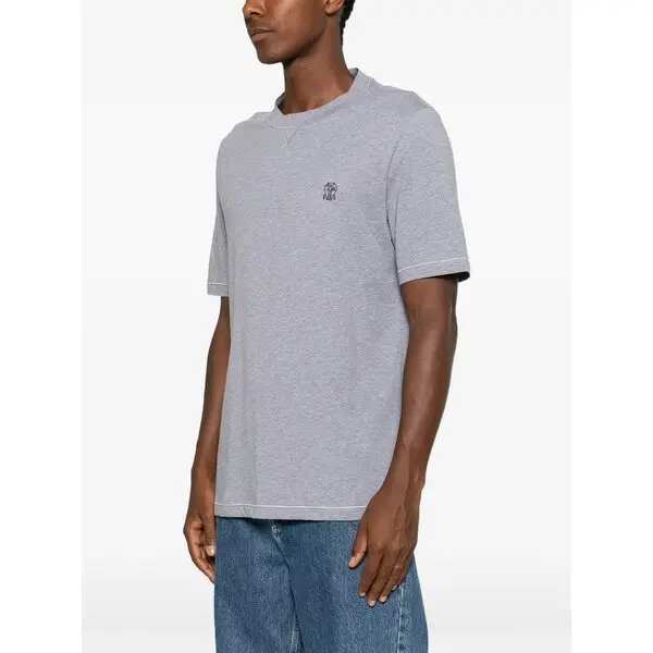 Brunello Cucinelli Grey T-shirts & Vests T-shirts