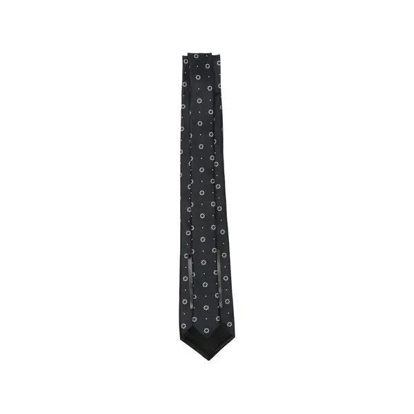 Saint Laurent Silk Patterned Neck Tie