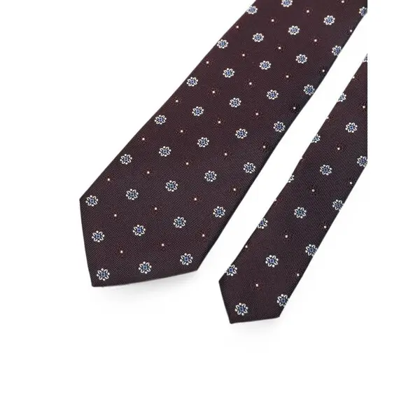 Saint Laurent Silk Jacquard Weave Neck Tie