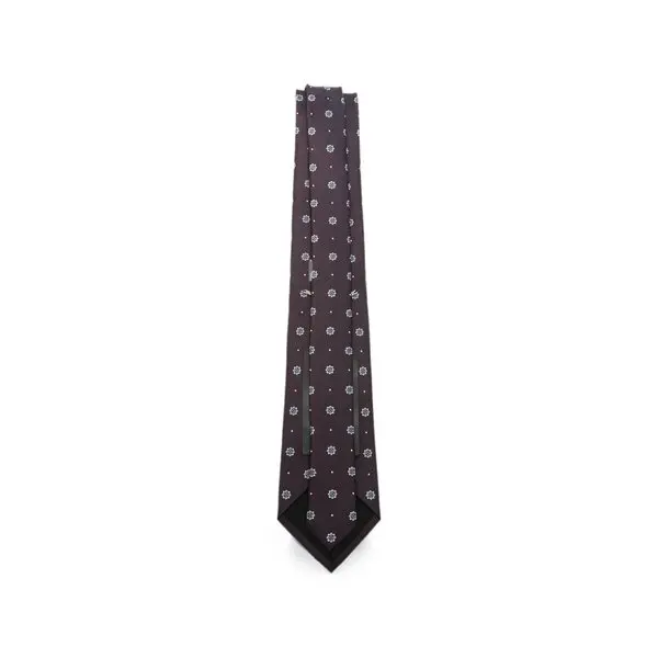 Saint Laurent Silk Jacquard Weave Neck Tie