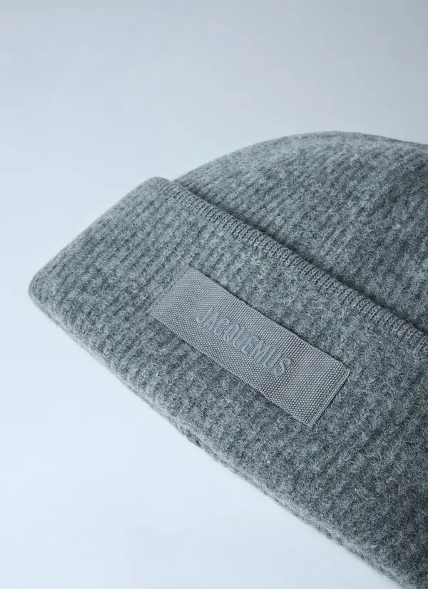 Jacquemus Logo Motif Beanie Hat