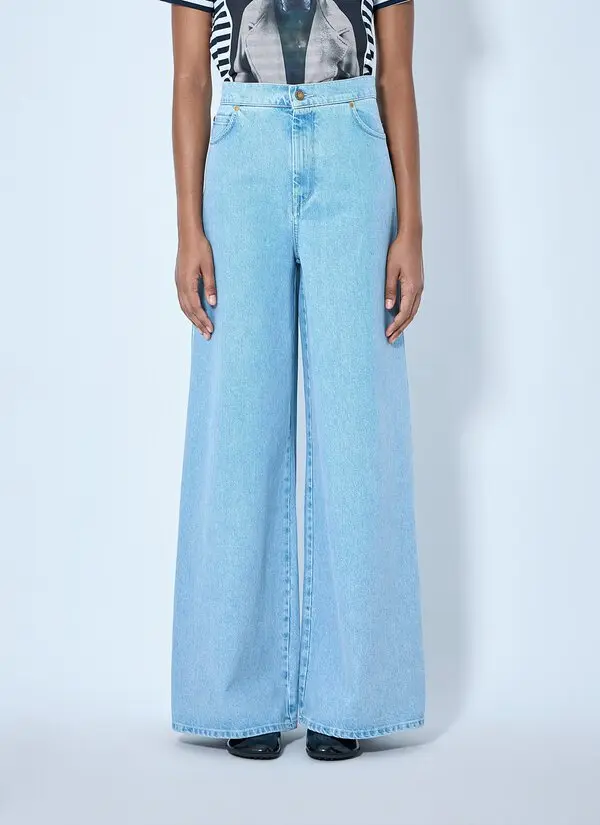 Max Mara Wide-leg Denim Trousers