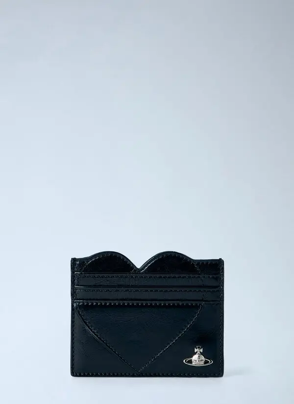 VIVIENNE WESTWOOD Heart Card Holder - Black