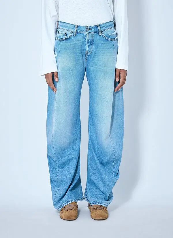 Acne Studios 2006f Distressed Wide Leg Jeans