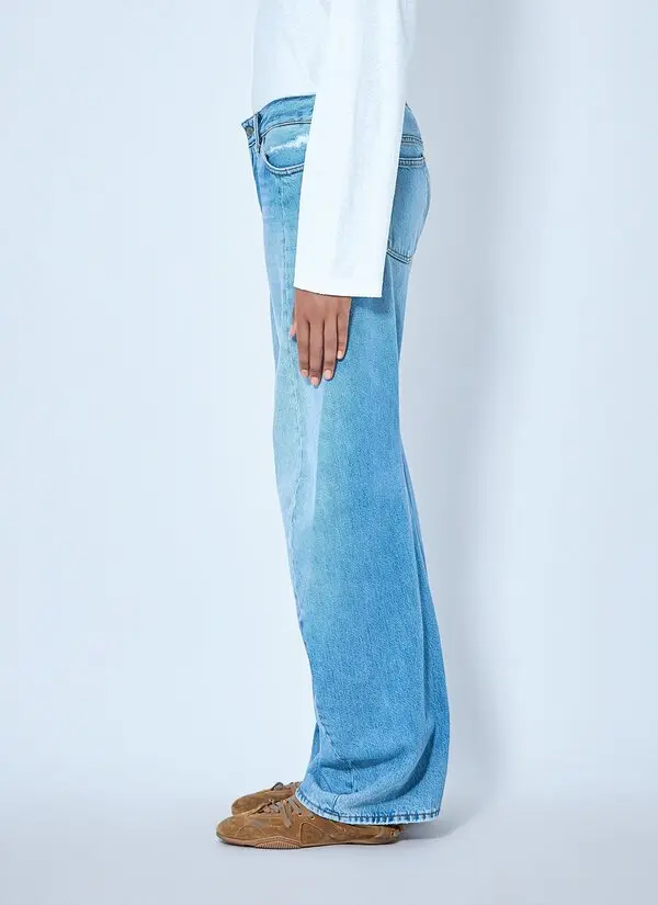 Acne Studios 2006f Distressed Wide Leg Jeans