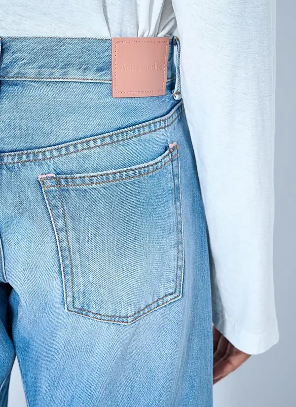 Acne Studios 2006f Distressed Wide Leg Jeans