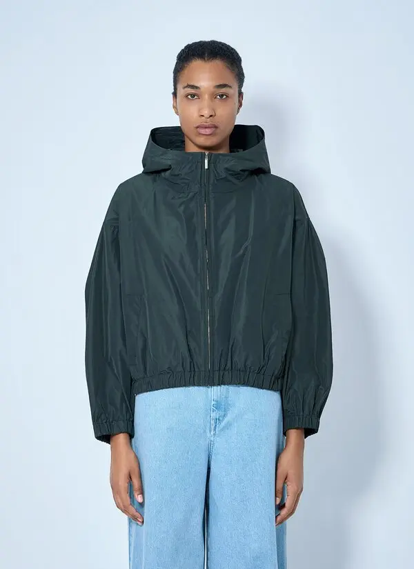 Max Mara Hooded Zip Jacket - Green
