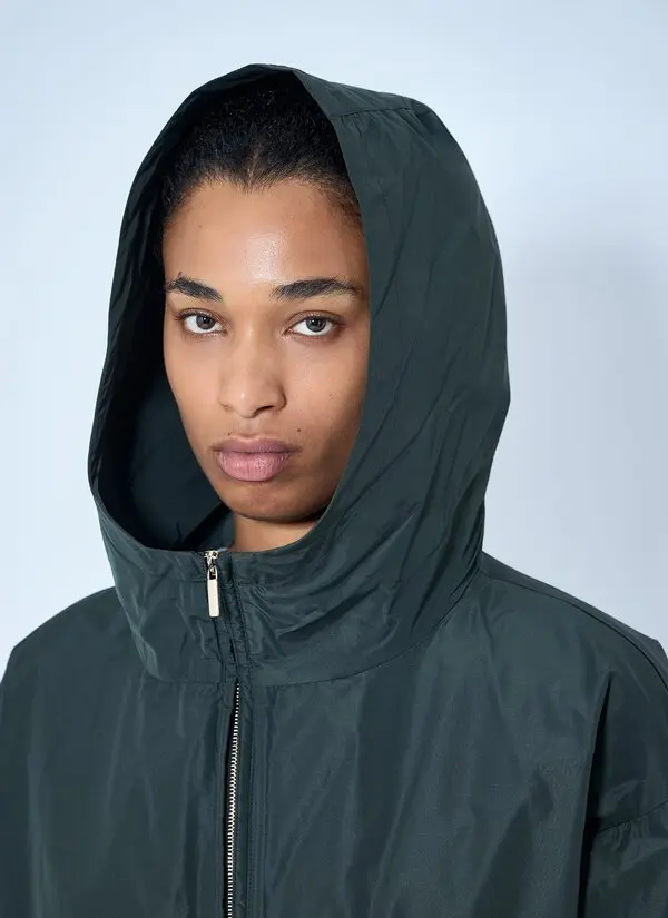 Max Mara Hooded Zip Jacket - Green