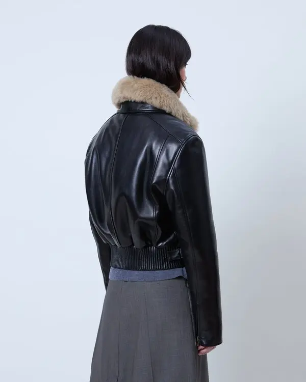 Phoebe Philo Cropped Aviator Jacket