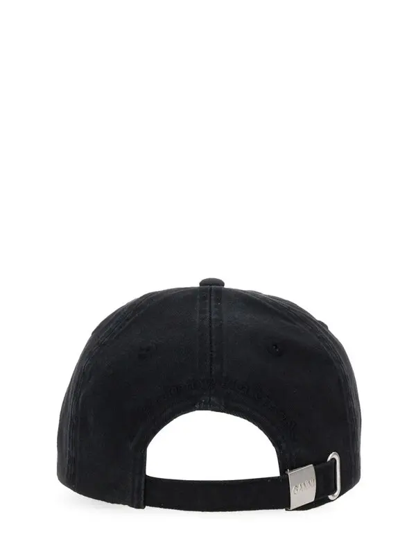 GANNI Cappello Da Baseball In Canvas