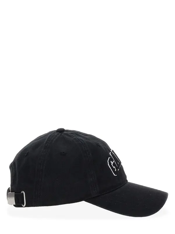 GANNI Cappello Da Baseball In Canvas