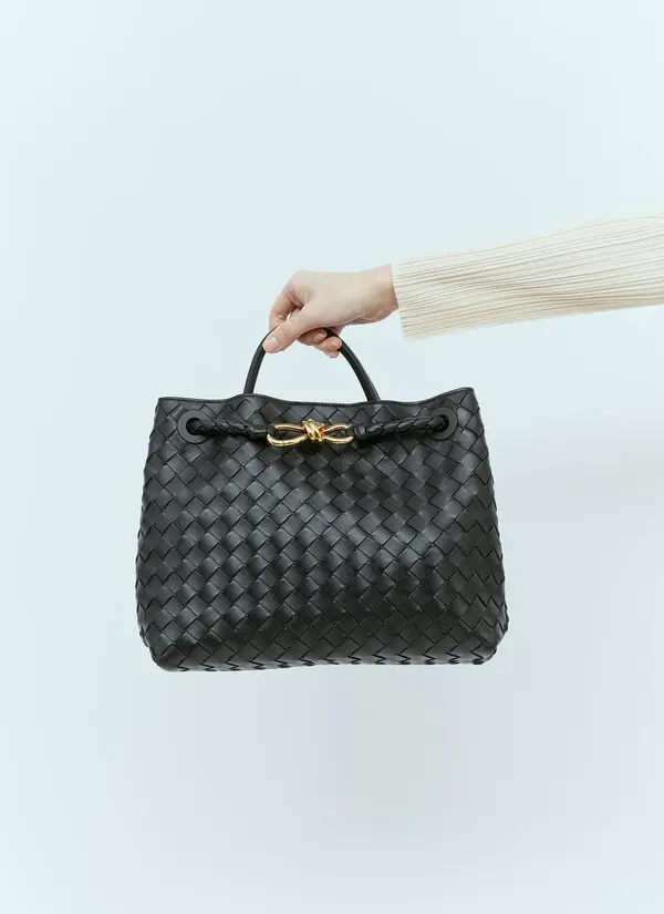 Bottega Veneta Medium Andiamo Handbag - Black