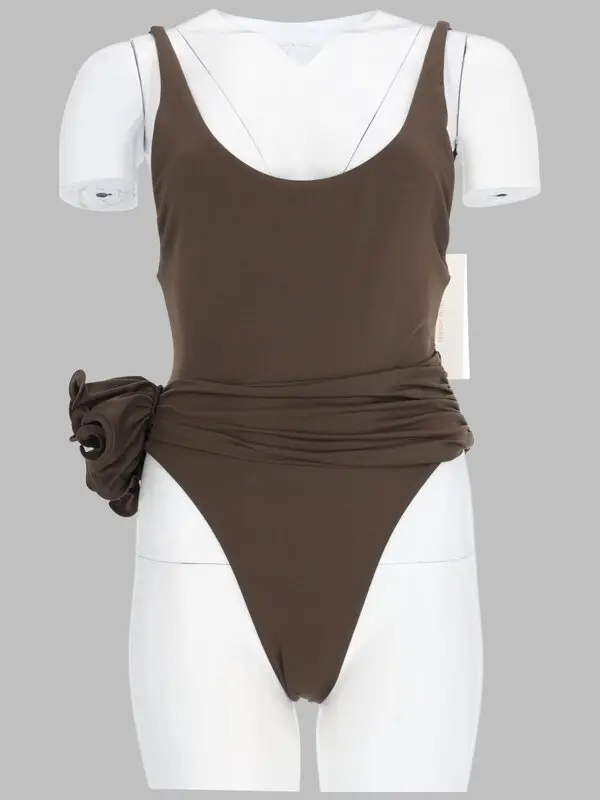Magda Butrym One Piece Swimsuit - Brown