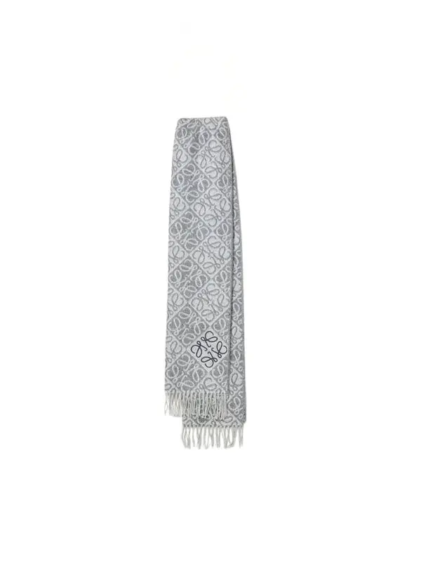 Loewe Anagram Wool And Cashmere Scarf