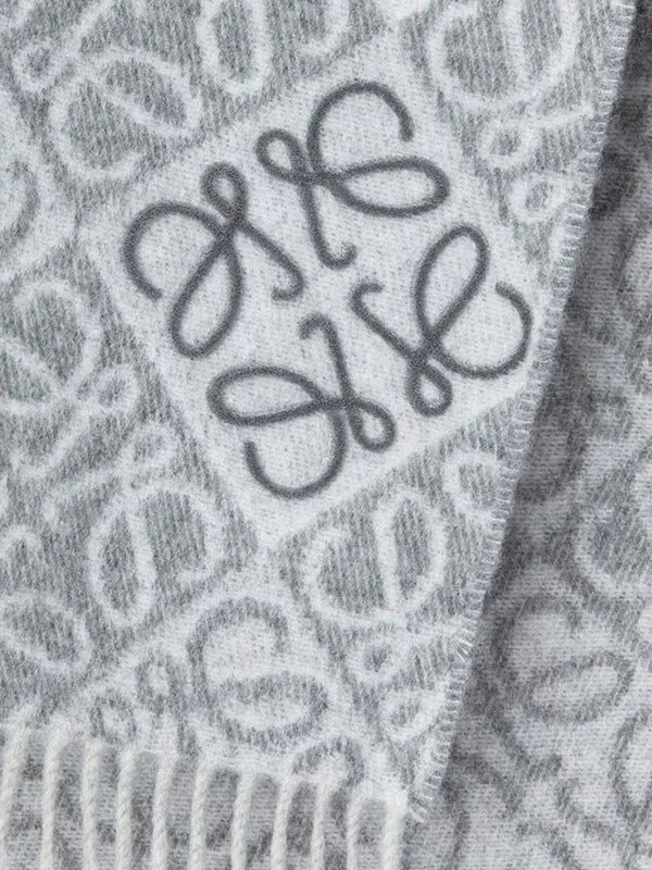 Loewe Anagram Wool And Cashmere Scarf