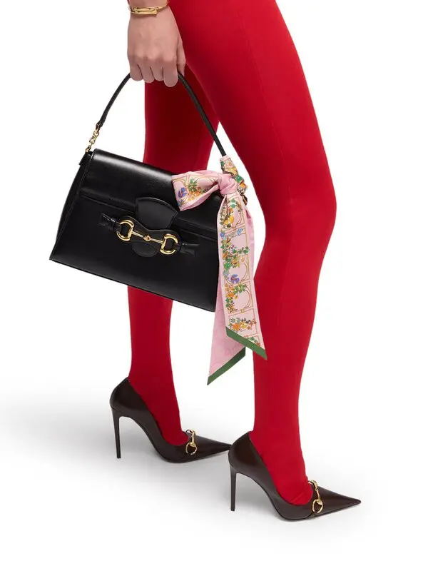 Gucci Gg Jacquard Silk Twill Printed Ribbon