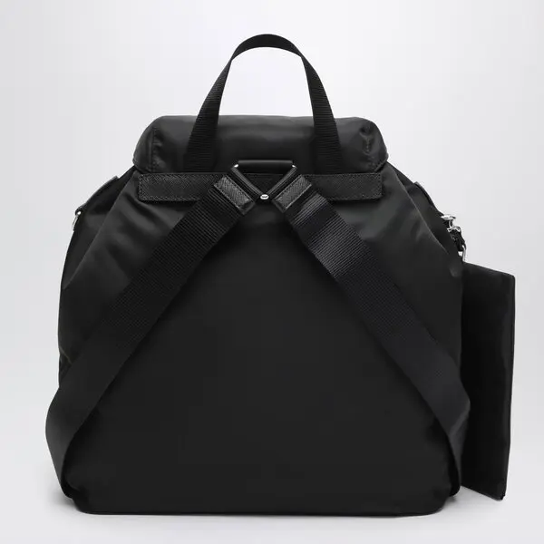 Prada Re-nylon And Saffiano Backpack With Pouch