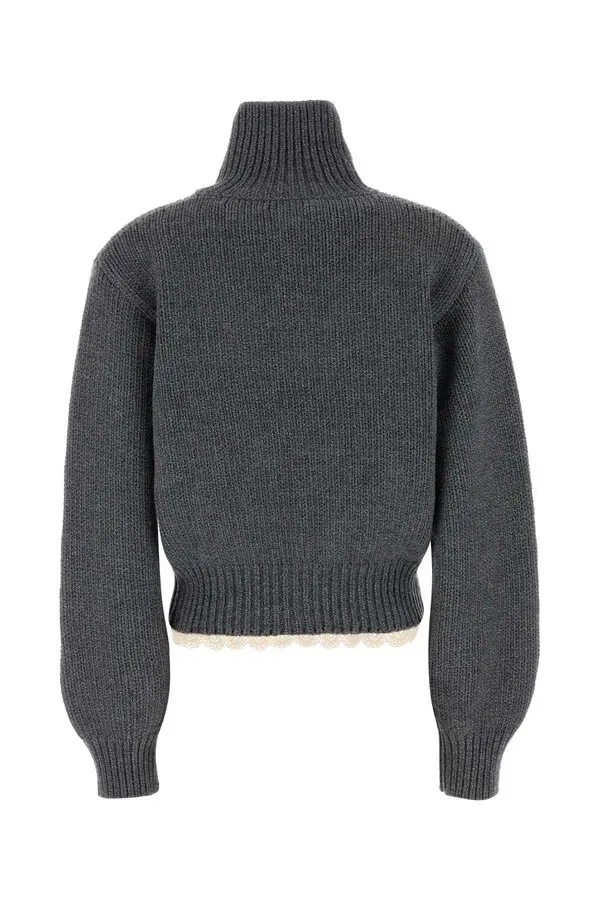 Magda Butrym Dark Grey Wool Cardigan