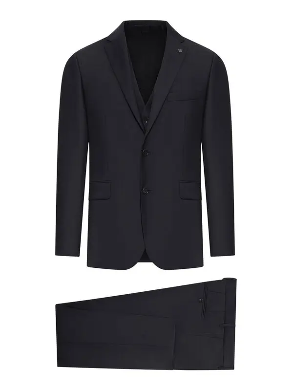 Tagliatore Bruce Tailored Wool Suit With Vest