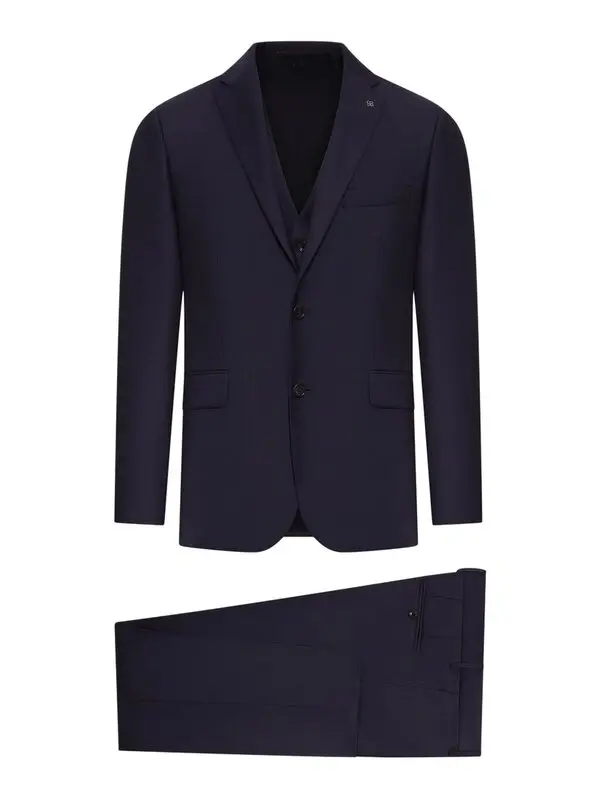 Tagliatore Bruce Tailored Wool Suit With Vest