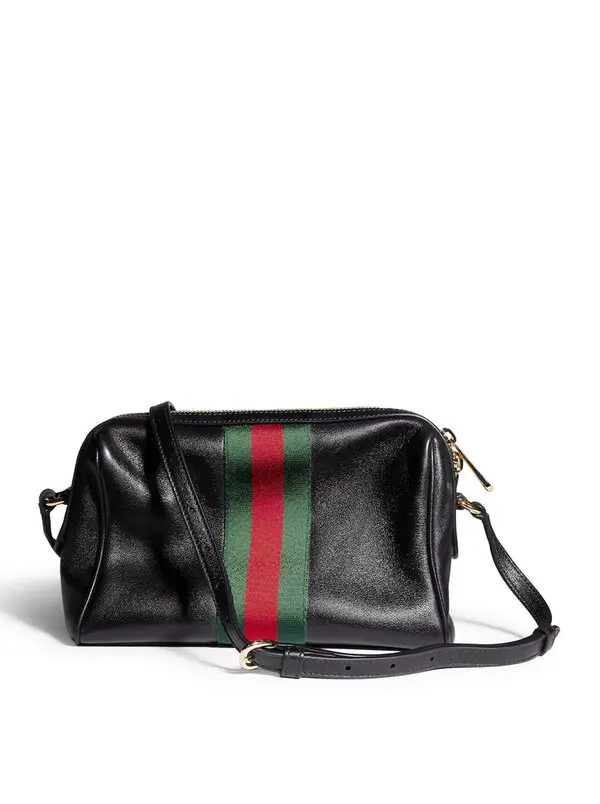 Gucci Horsebit Web Camera Bag Small Size - Black